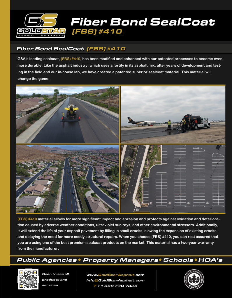 FIBER BOND SEALCOAT #410 – Goldstar Asphalt Products